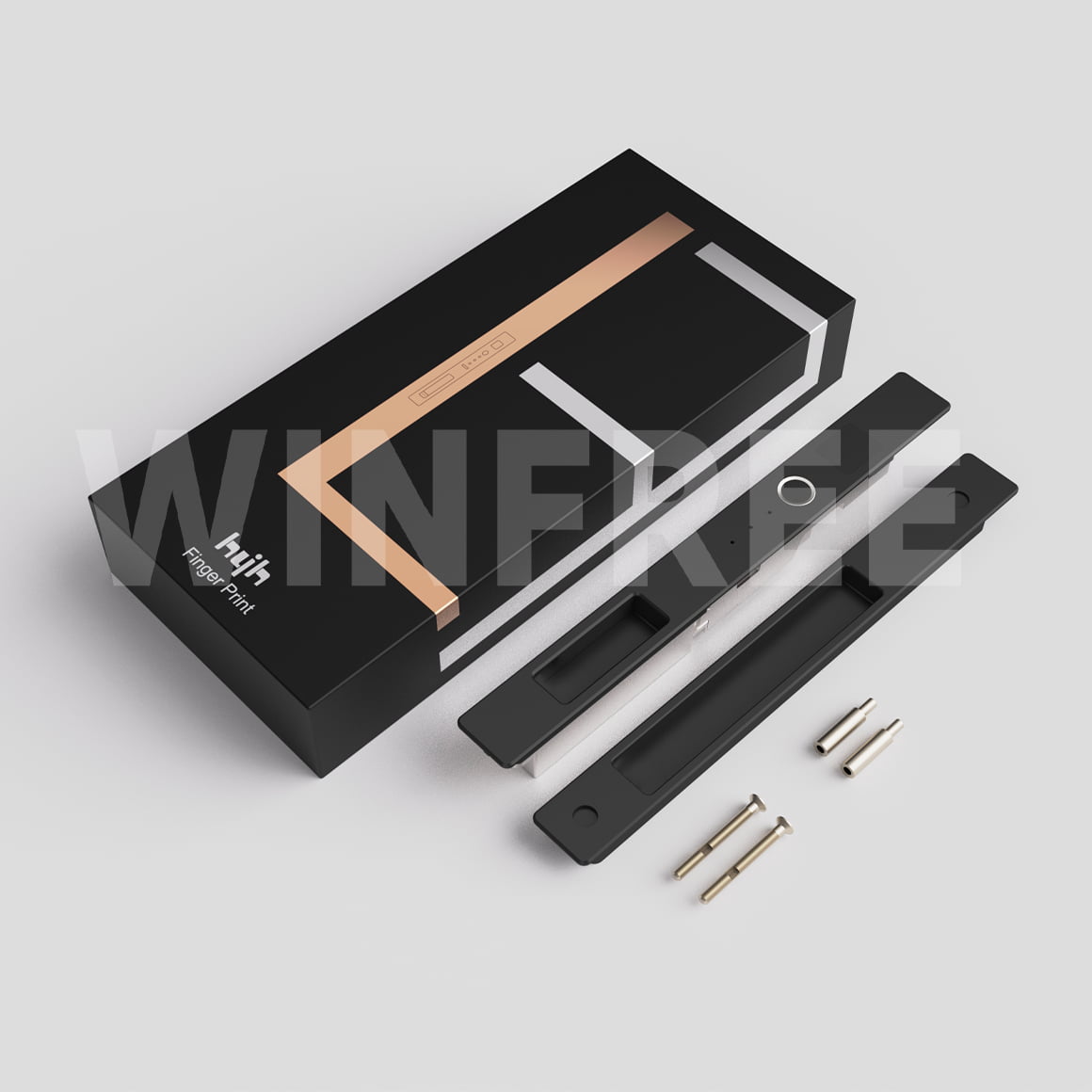 WINFREE Dummy Lock Door Handle for Sliding Door and Window Wooden ...