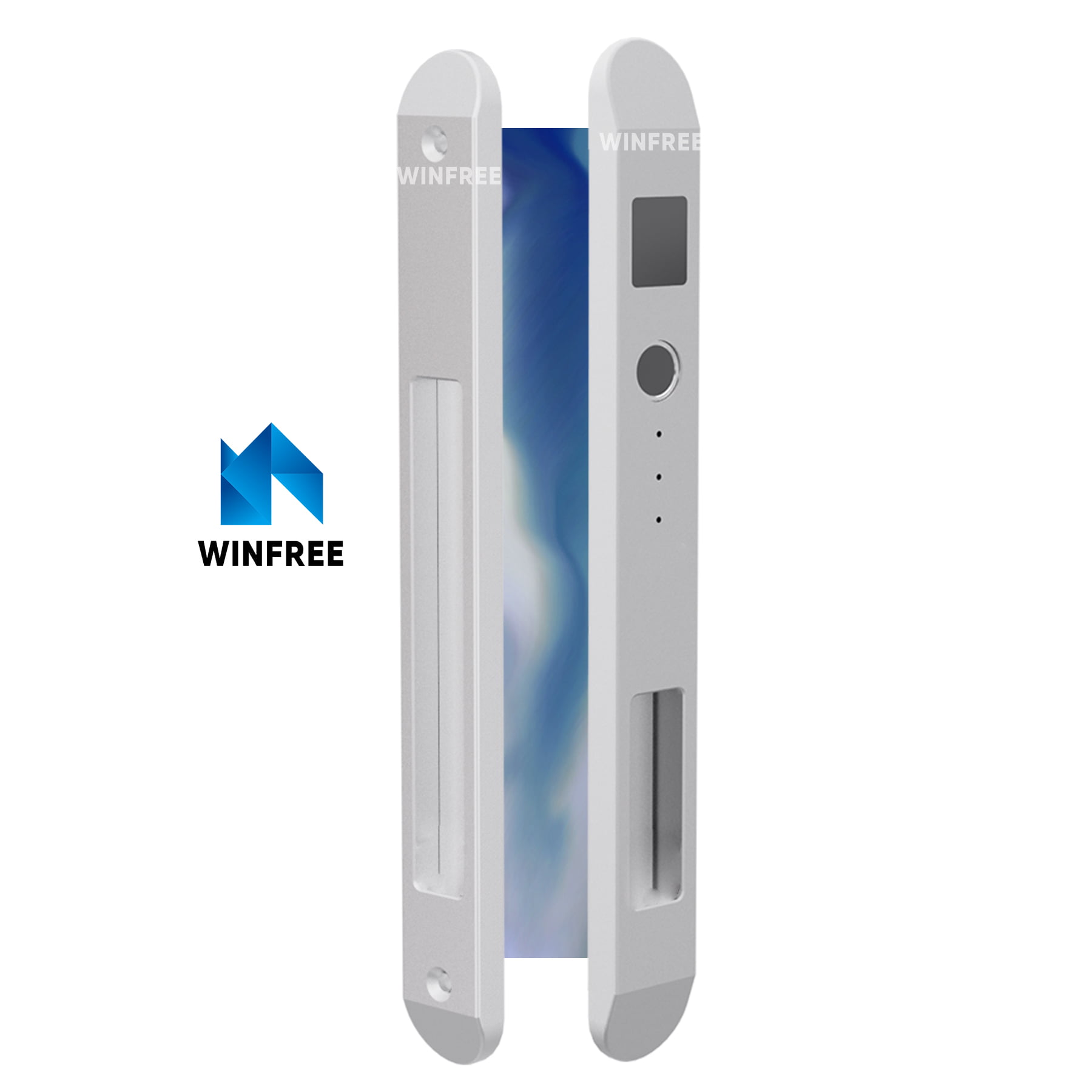 WINFREE Sliding Door Handle Aluminum Dummy Lock for Wooden Door ...